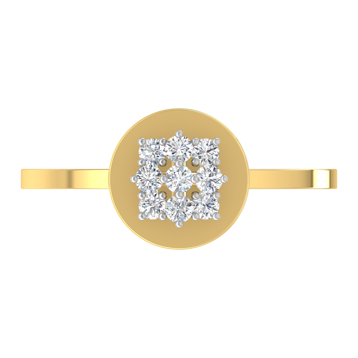 Alessia Disc Diamond Ring – DIVAA by ORRA